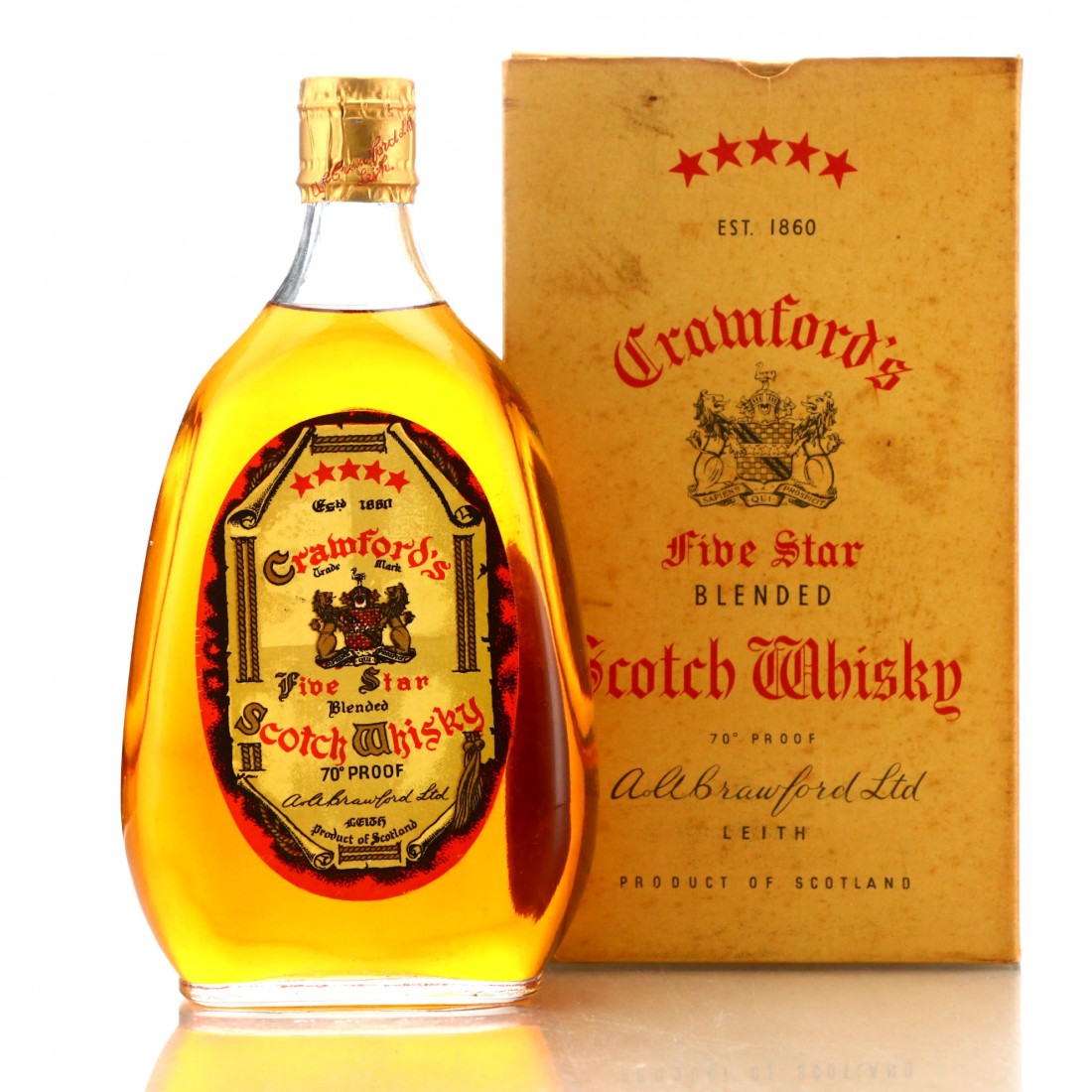 Crawford's Five Star Scotch Whisky 1950-60s | Whisky Auctioneer