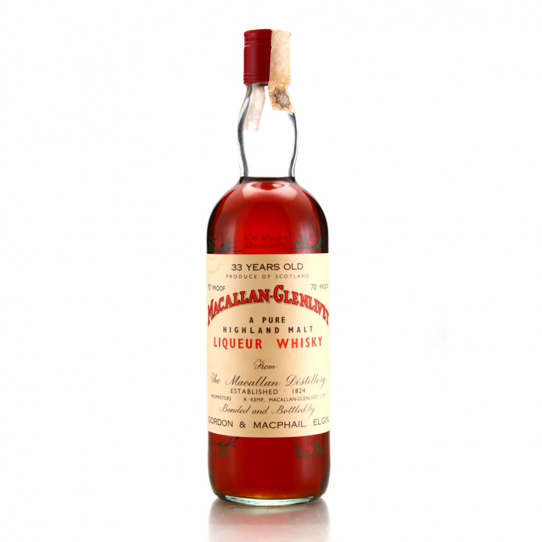Macallan 33 Year Old Gordon and MacPhail 1970's | Whisky Auctioneer