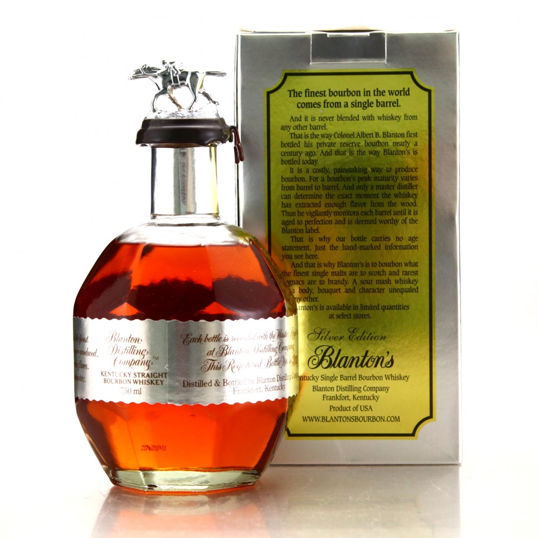 Blanton's Single Barrel Silver Edition dumped 2009 | Whisky Auctioneer