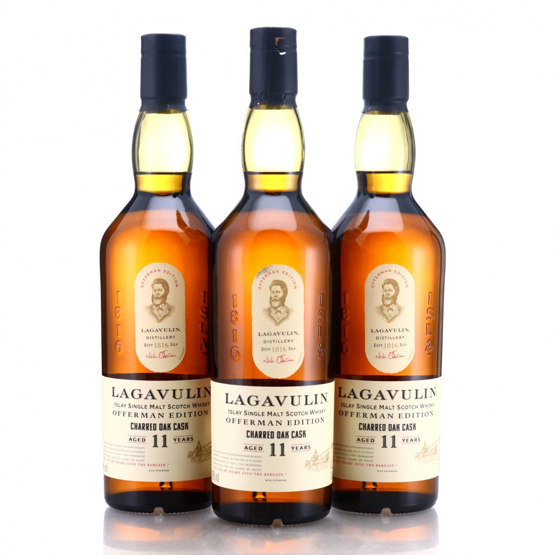 Lagavulin Offerman Edition 11 Year Old Charred Oak Cask 3 x 70cl | Whisky Auctioneer