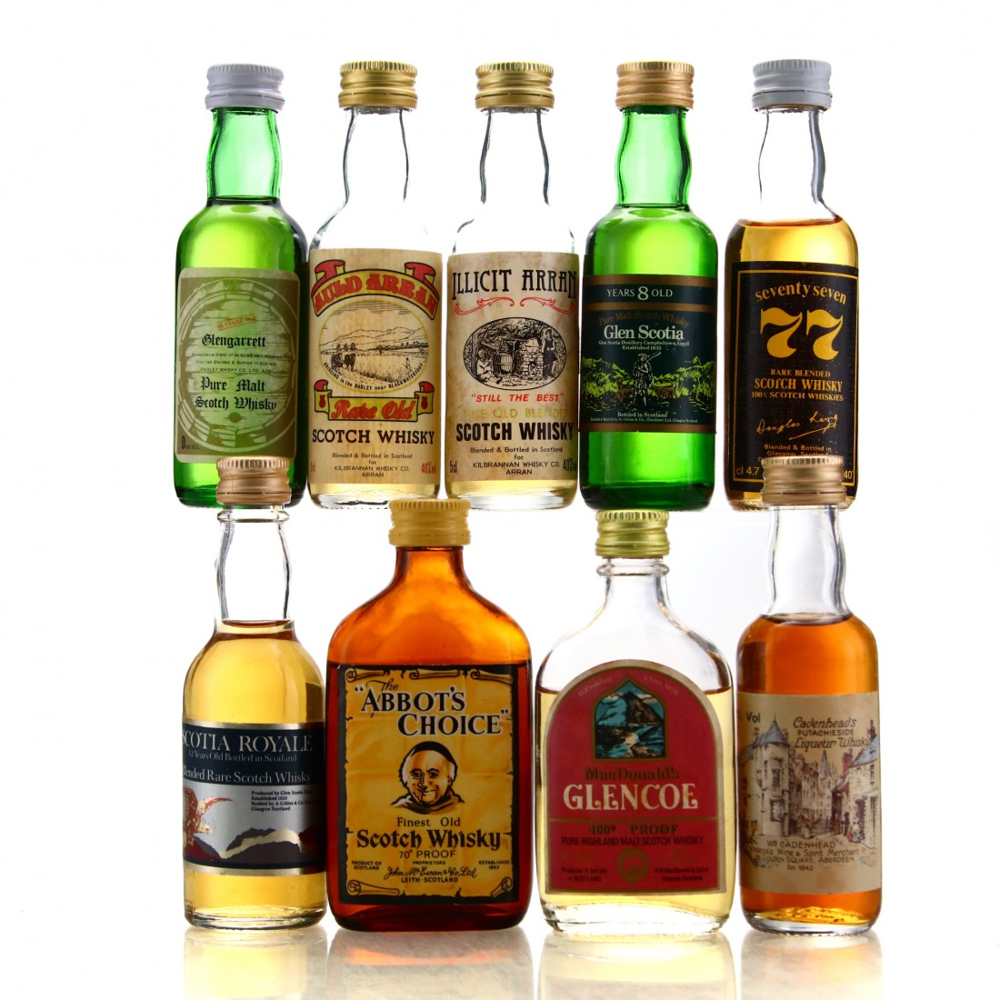 Scotch Whisky Miniatures x 9 | Whisky Auctioneer