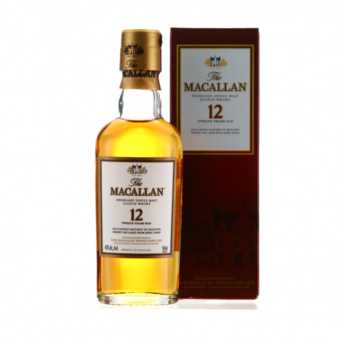 Macallan 12 Year Old Miniature pre-2018 | Whisky Auctioneer