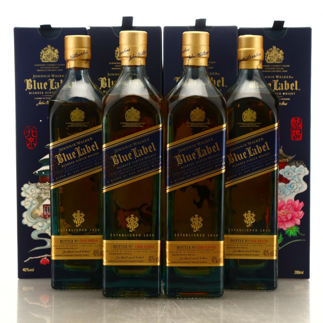 Johnnie Walker Blue Label China Ancient Capital Collection 4 x 20cl ...