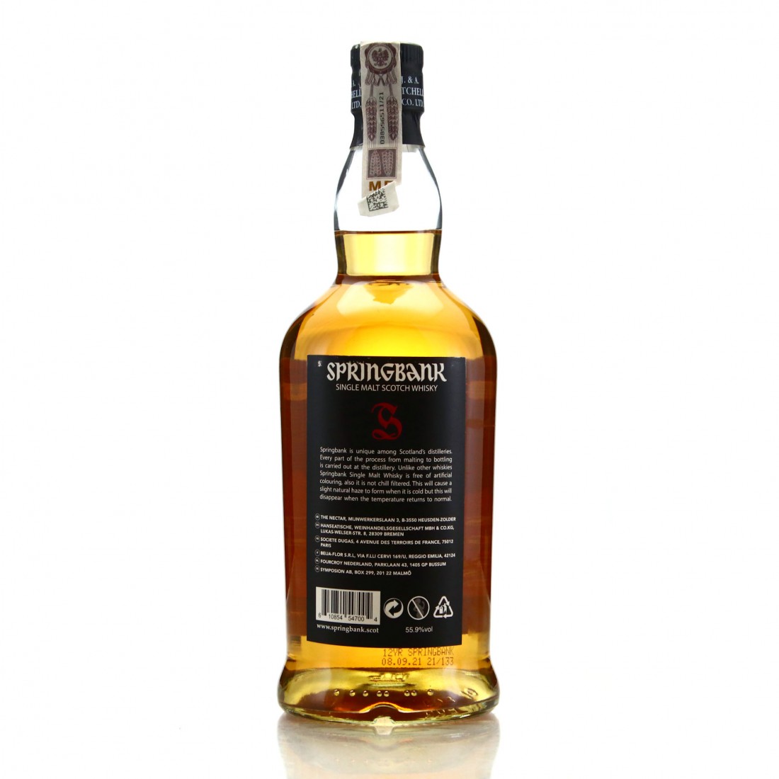 Springbank 12 Year Old Cask Strength 2021 / 55.9% | Whisky Auctioneer