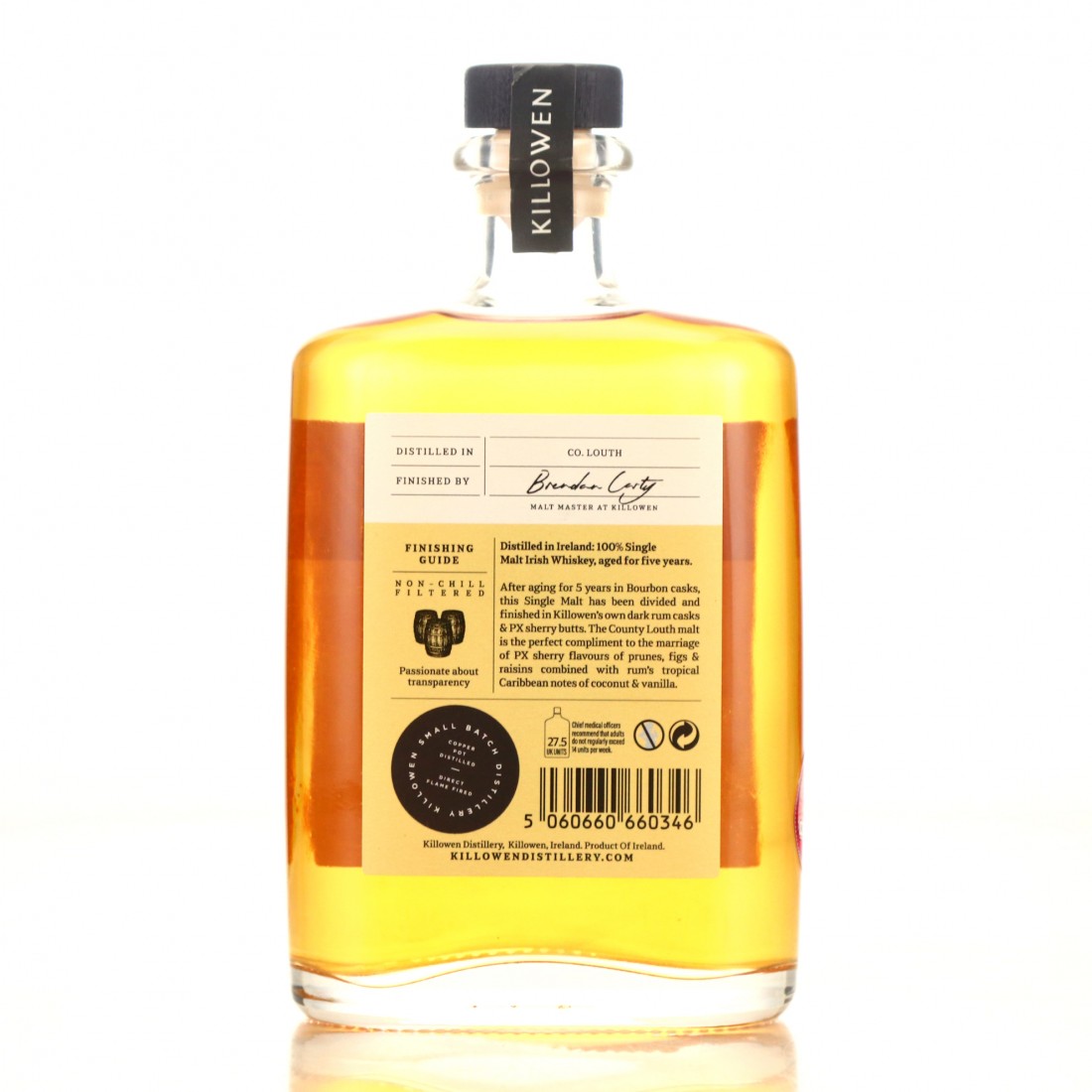Killowen 5 Year Old Irish Whiskey 50cl / Rum & Raisin | Whisky Auctioneer