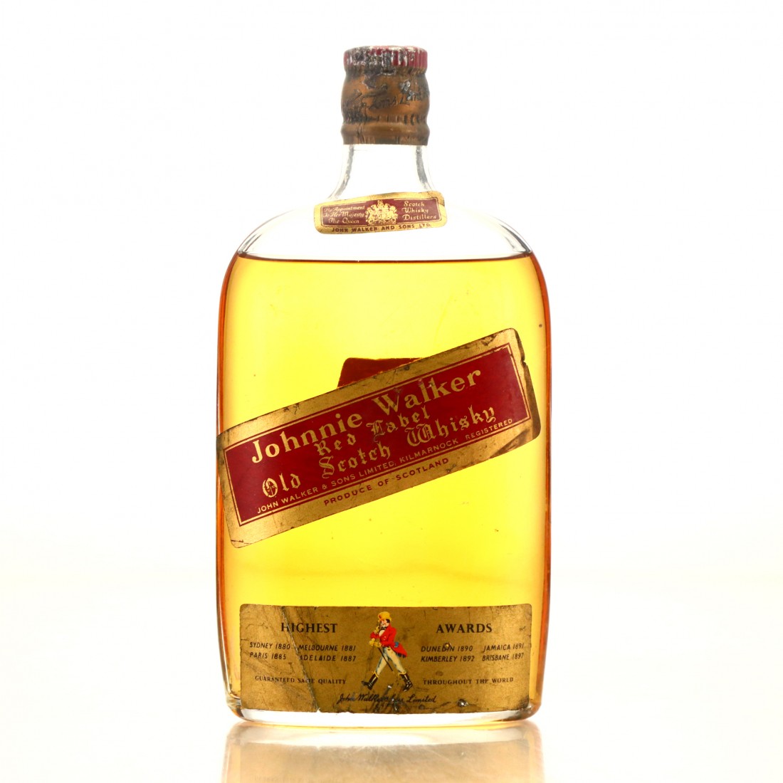 Johnnie Walker Red Label 1950s Half Bottle | Whisky Auctioneer