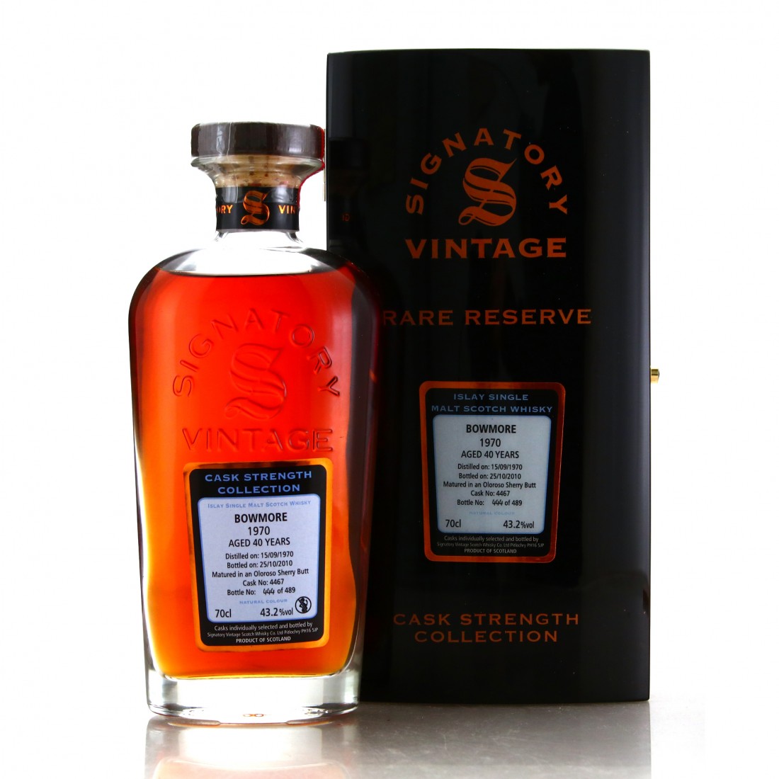 Bowmore 1970 Signatory Vintage 40 Year Old Cask Strength | Whisky ...