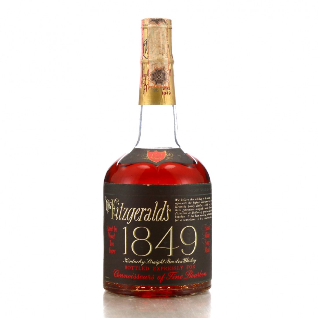 Old Fitzgerald '1849' 10 Year Old Kentucky Straight Bourbon 1970s ...
