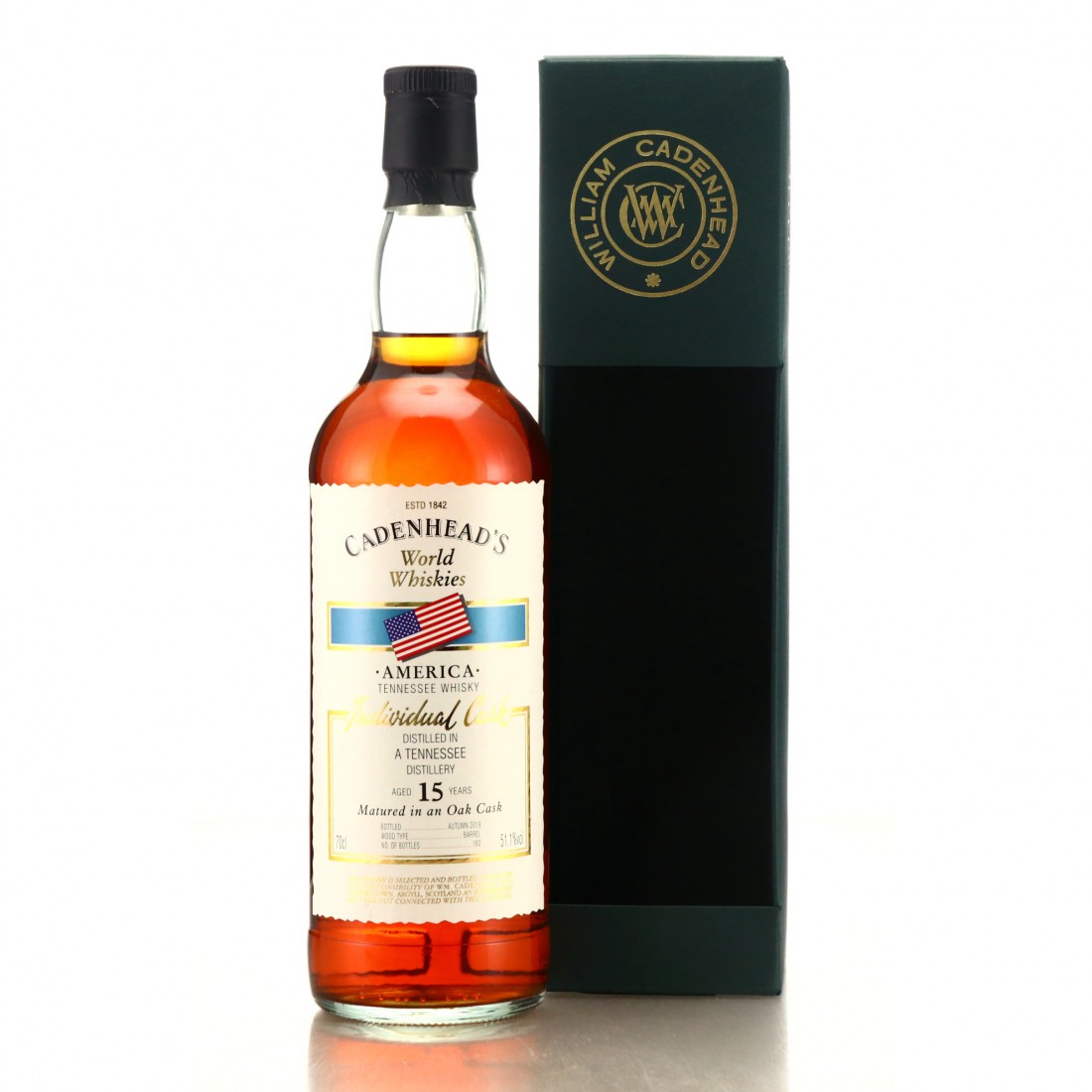 Tennessee Whisky 15 Year Old Cadenhead's World Whiskies | Whisky Auctioneer