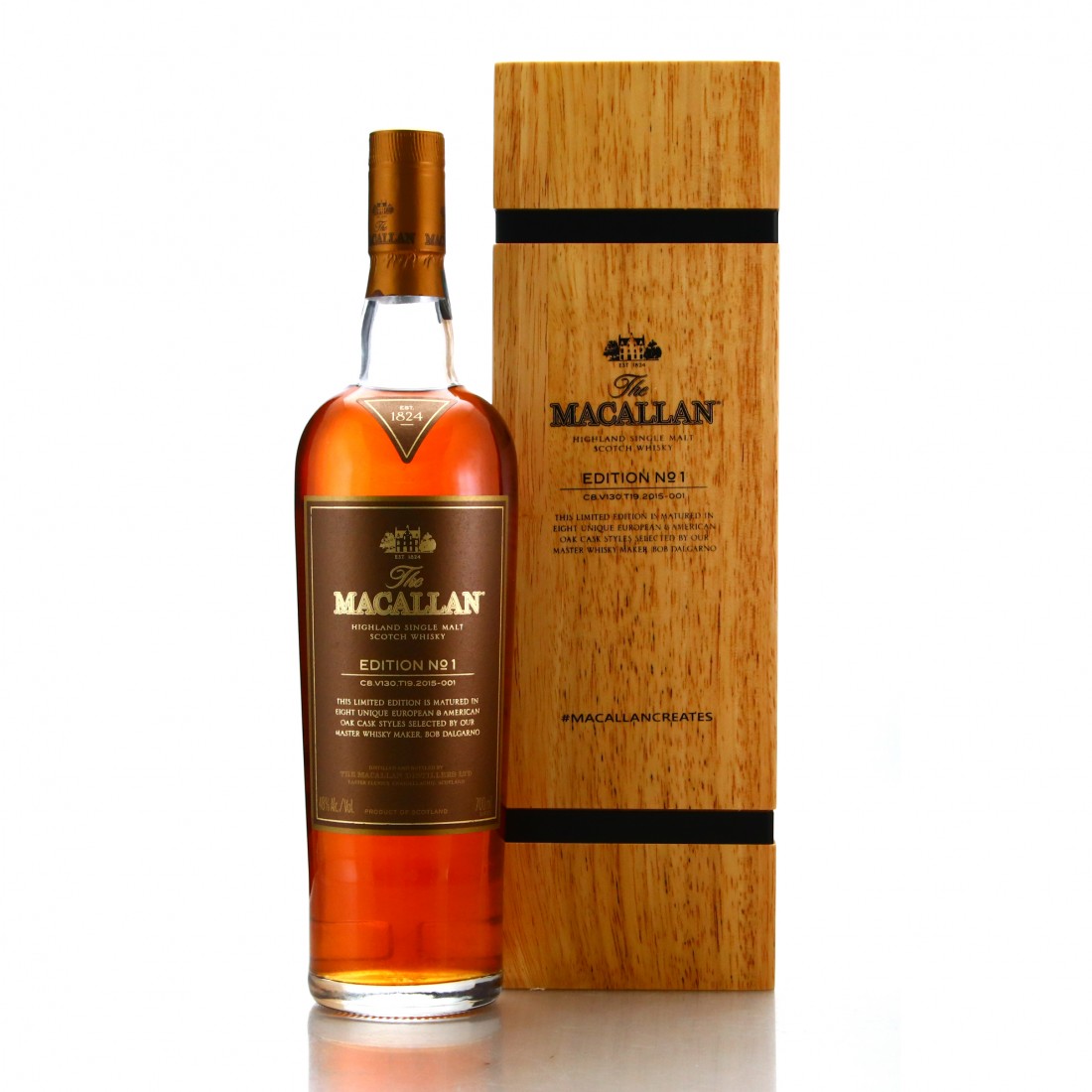 Macallan Edition No.1 Wooden Box | Whisky Auctioneer