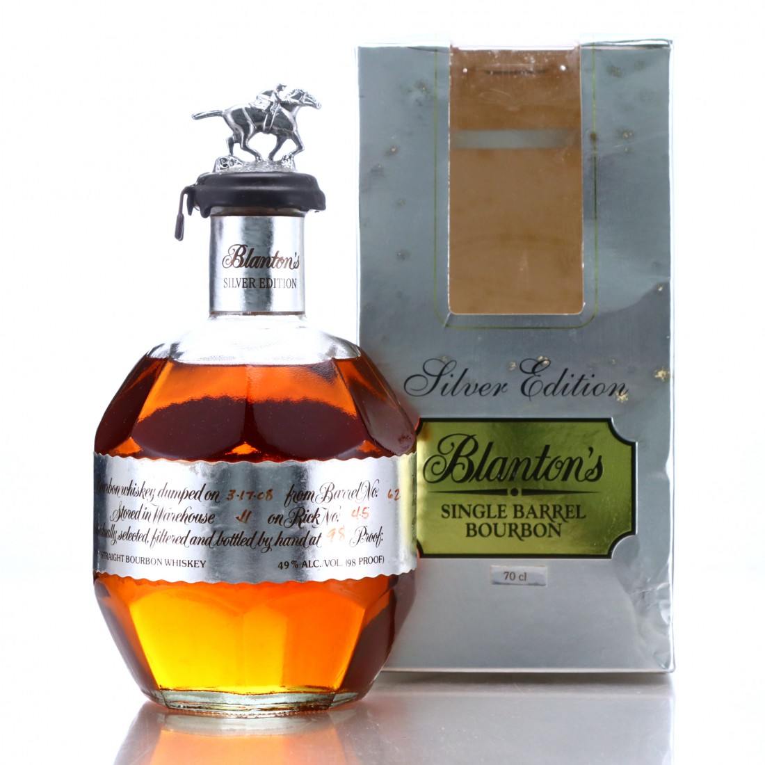 Blanton's Single Barrel Silver Edition dumped 2008 | Whisky Auctioneer