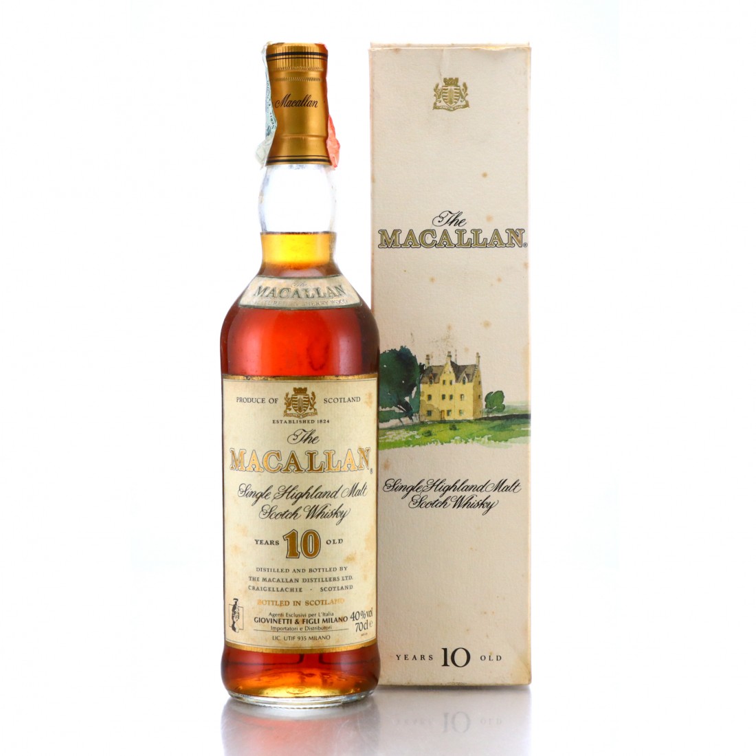 Macallan 10 Year Old 1990s / Giovinetti Import | Whisky Auctioneer