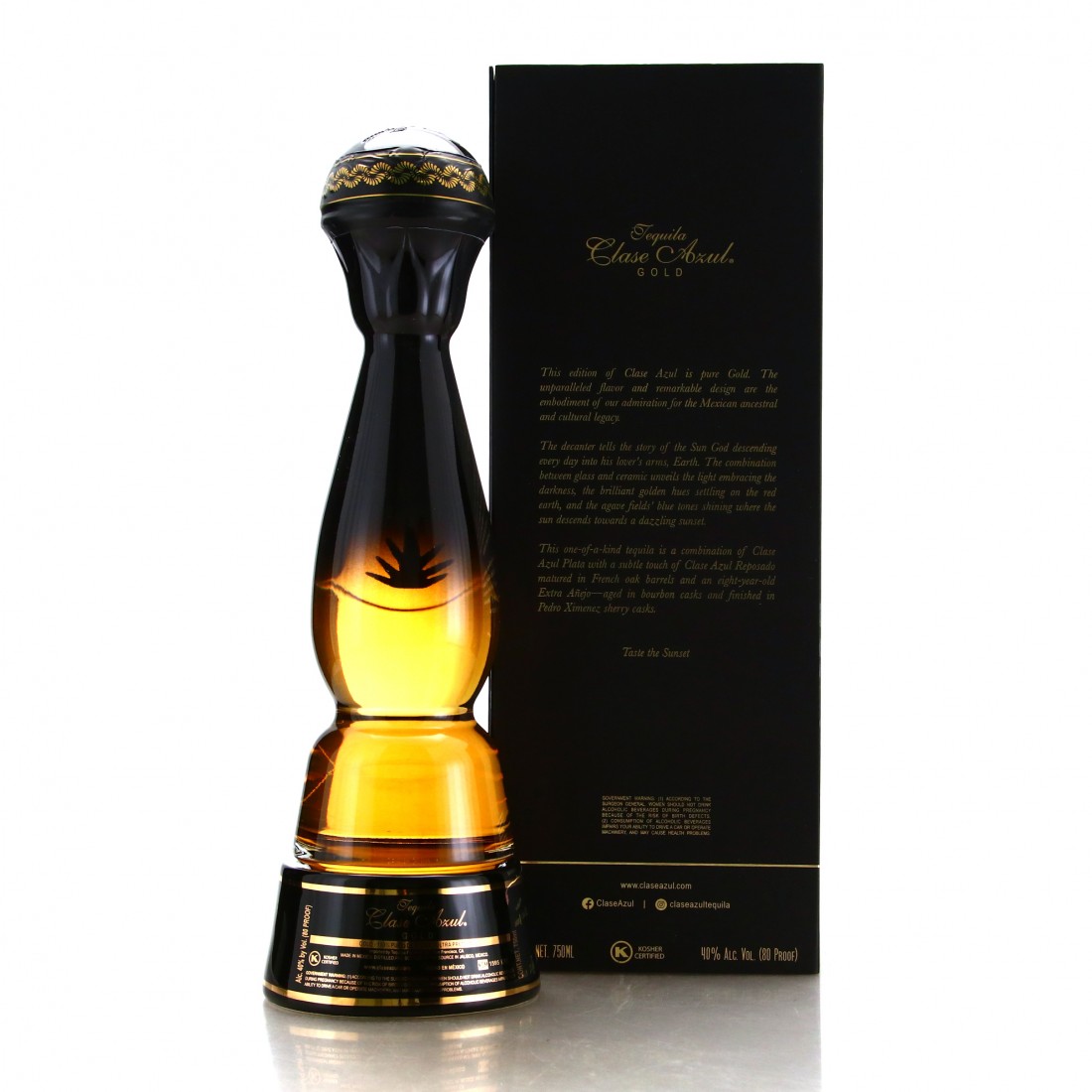 Clase Azul Gold Tequila Decanter 75cl Whisky Auctioneer