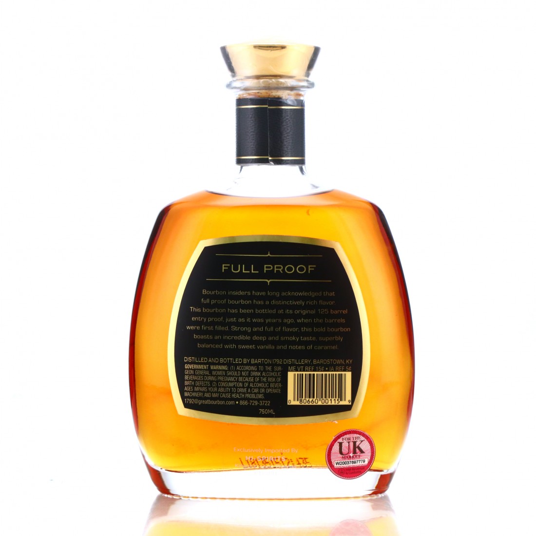 Barton 1792 Full Proof Kentucky Straight Bourbon | Whisky Auctioneer