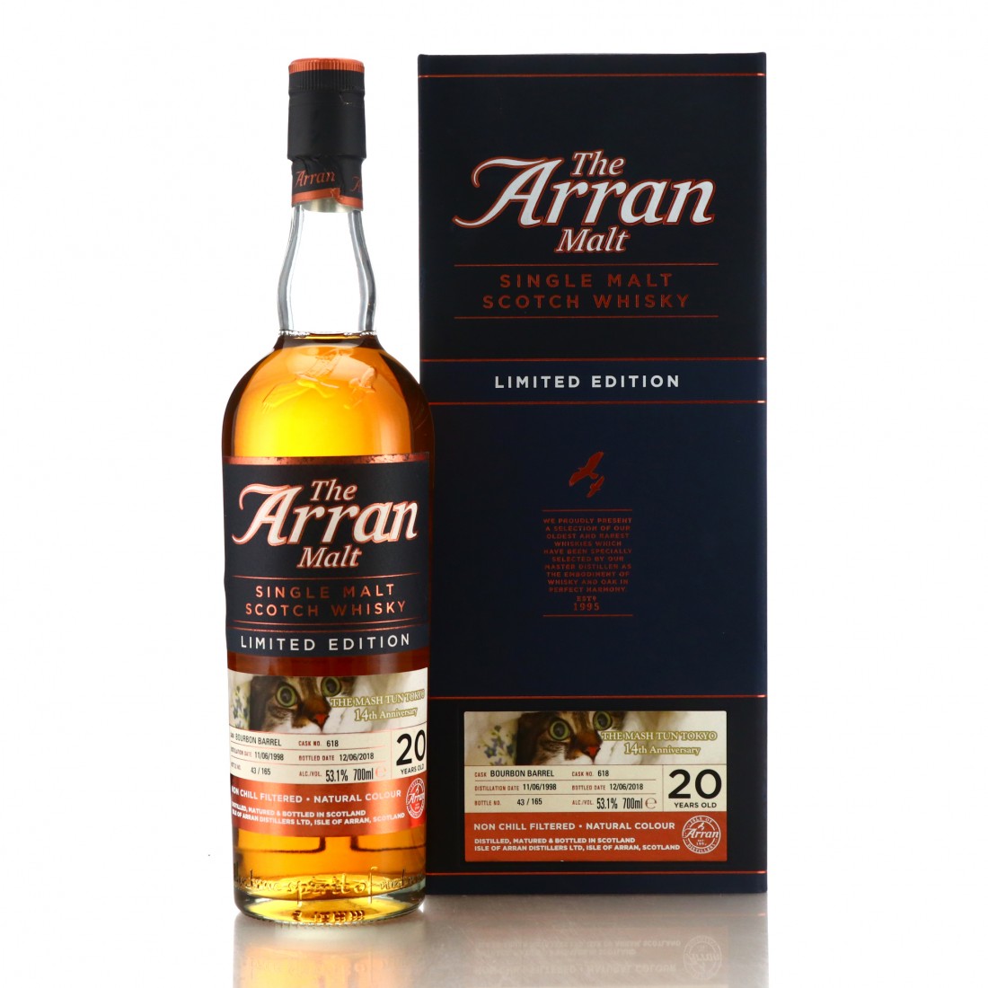 Arran 1998 Single Cask 20 Year Old 618 The Mash Tun Tokyo 14th