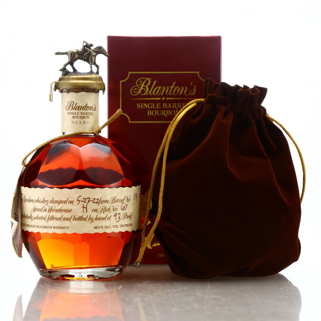 Blanton's Single Barrel dumped 2022 Red Takara | Whisky Auctioneer