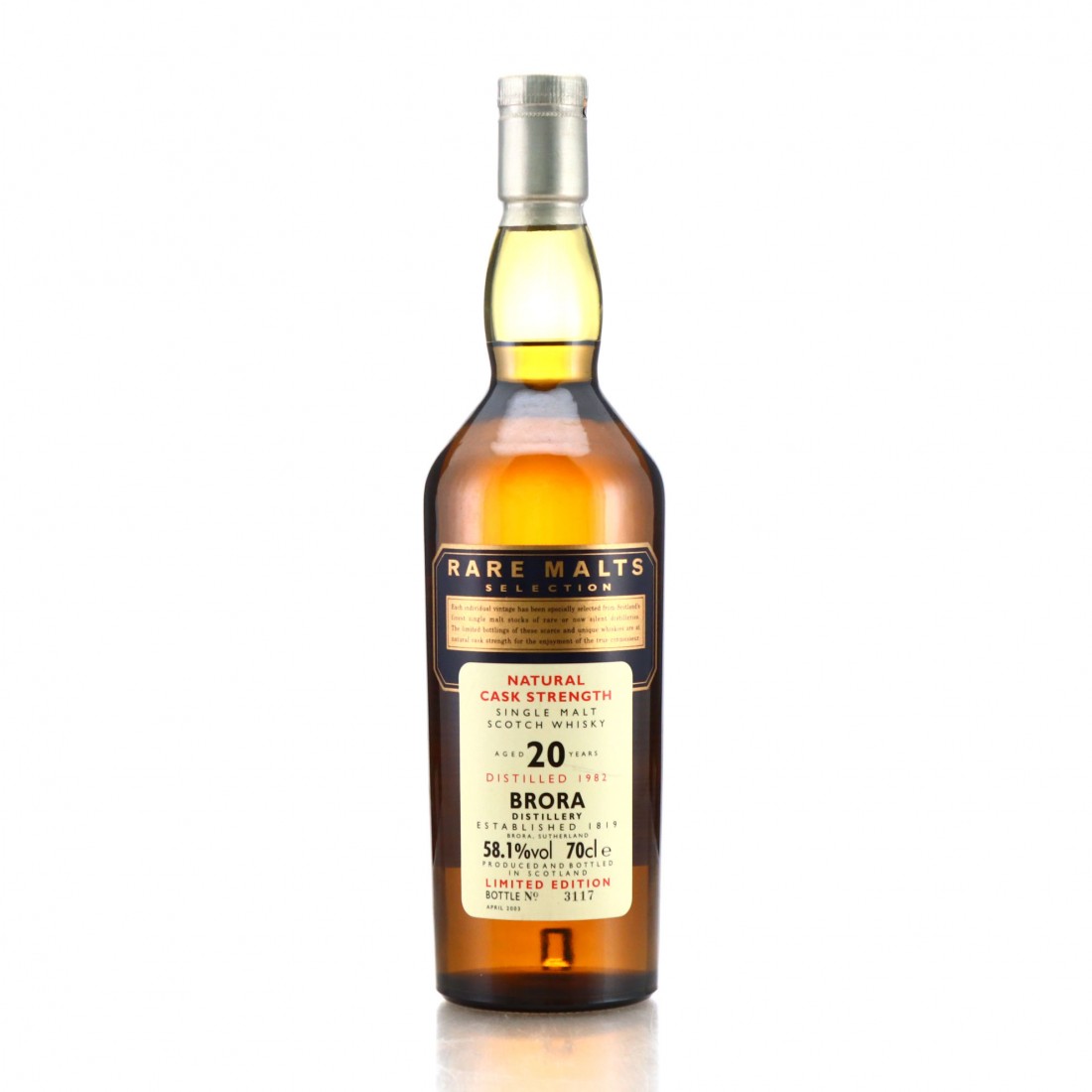 Brora 1982 Rare Malts 20 Year Old / 58.1% | Whisky Auctioneer