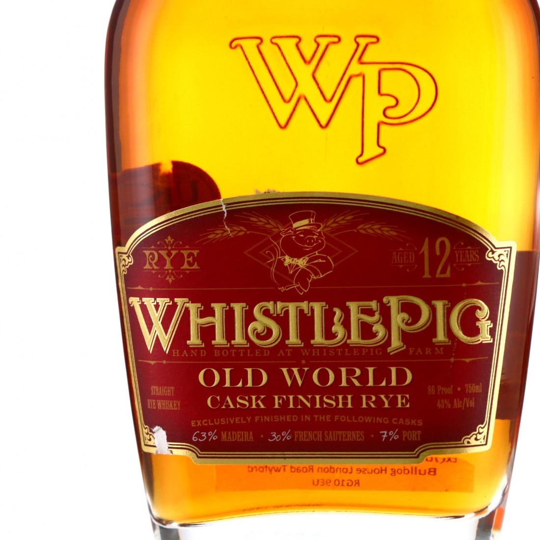 Whistlepig 12 Year Old Straight Rye Old World Cask Finish | Whisky ...