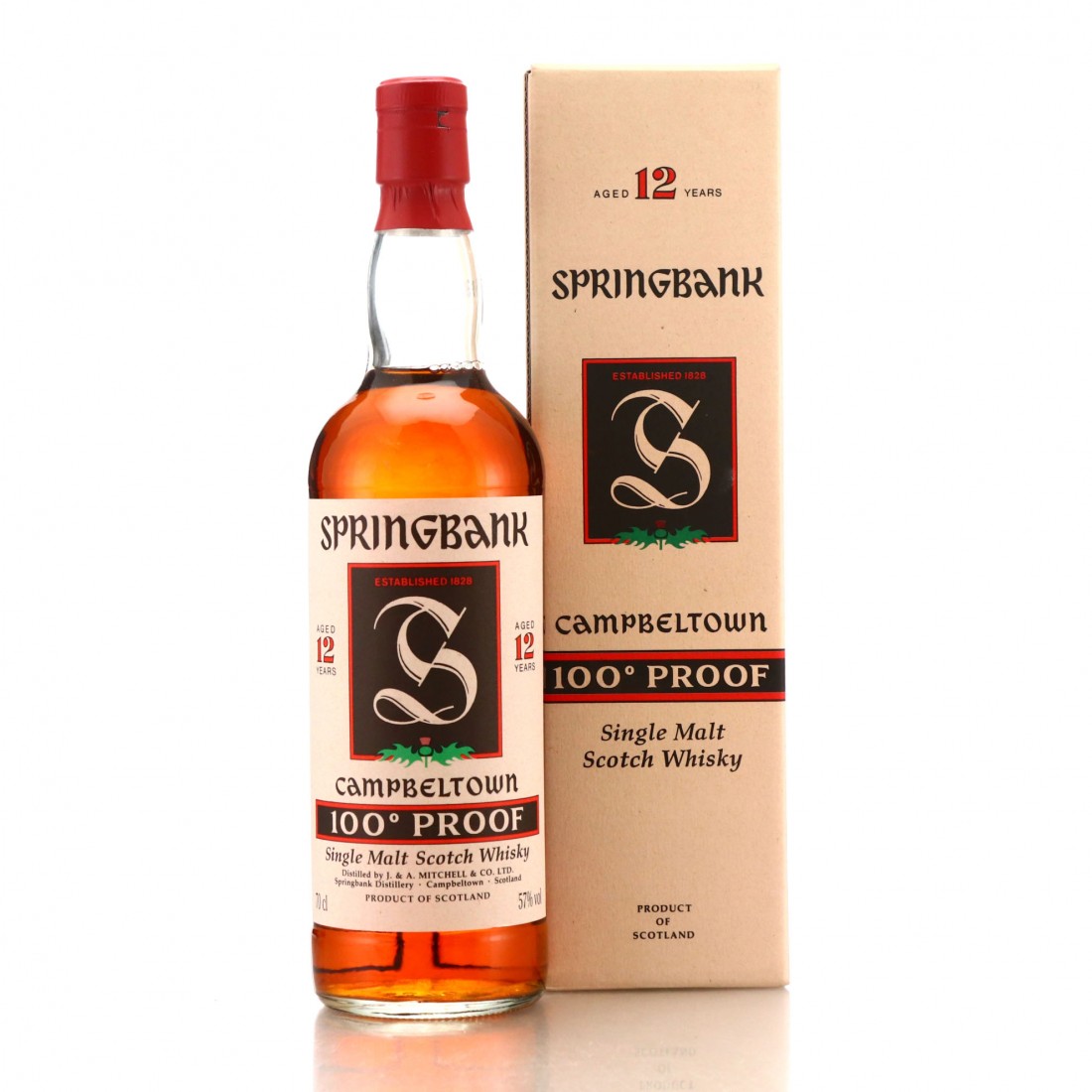 Springbank 12 Year Old 100 Proof Green Thistle 1990s | Whisky Auctioneer