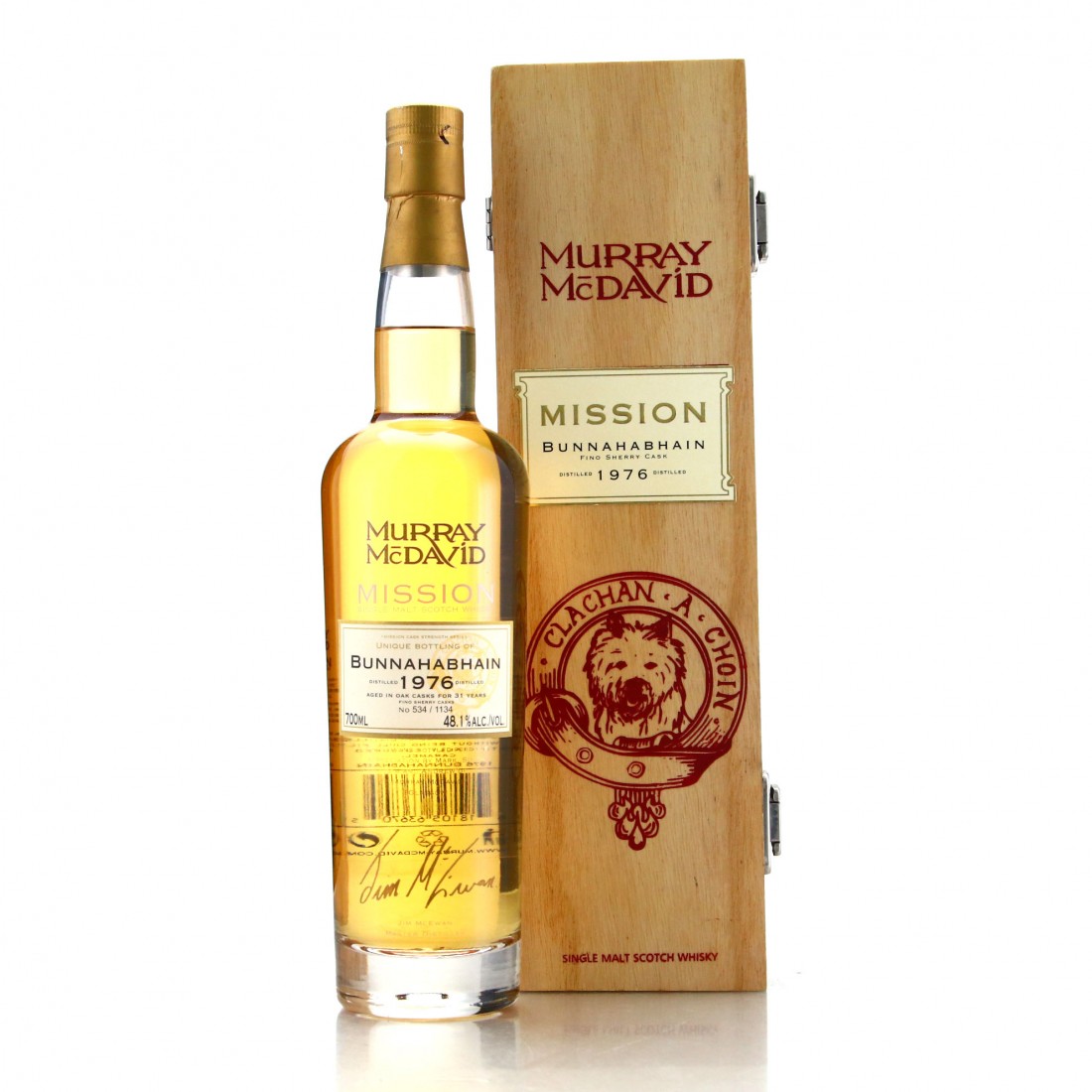 Bunnahabhain 1976 Murray McDavid 31 Year Old Mission Cask Strenth ...