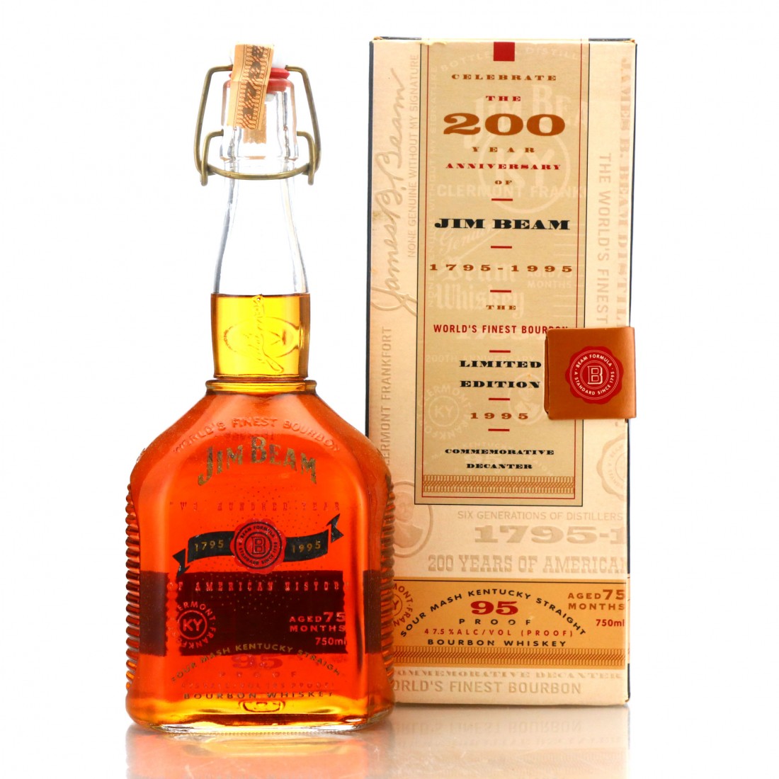Jim Beam 200th Anniversary Commemorative Decanter 1995 | Whisky Auctioneer