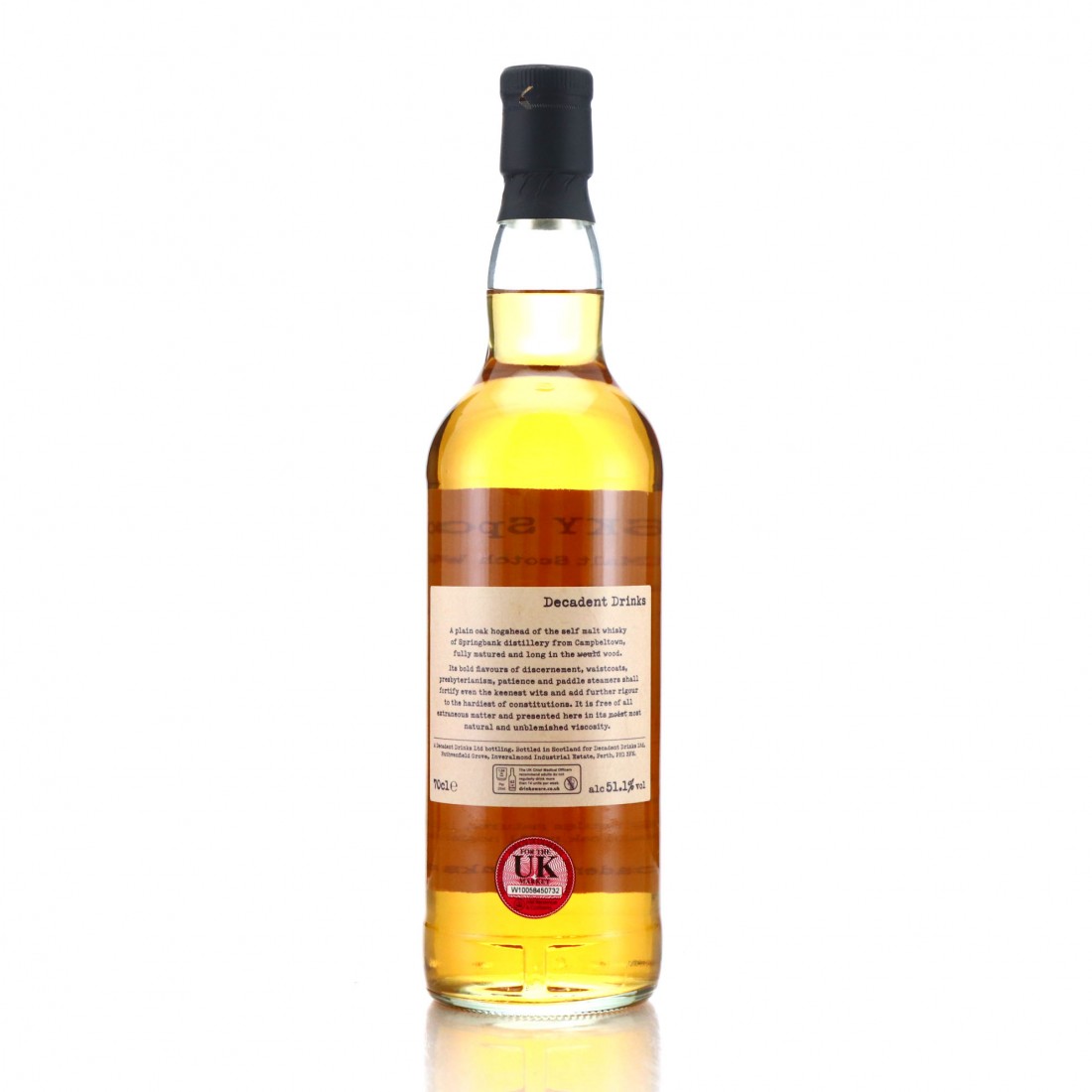 Springbank 1995 Whisky Sponge 26 Year Old Edition No.60b | Whisky ...