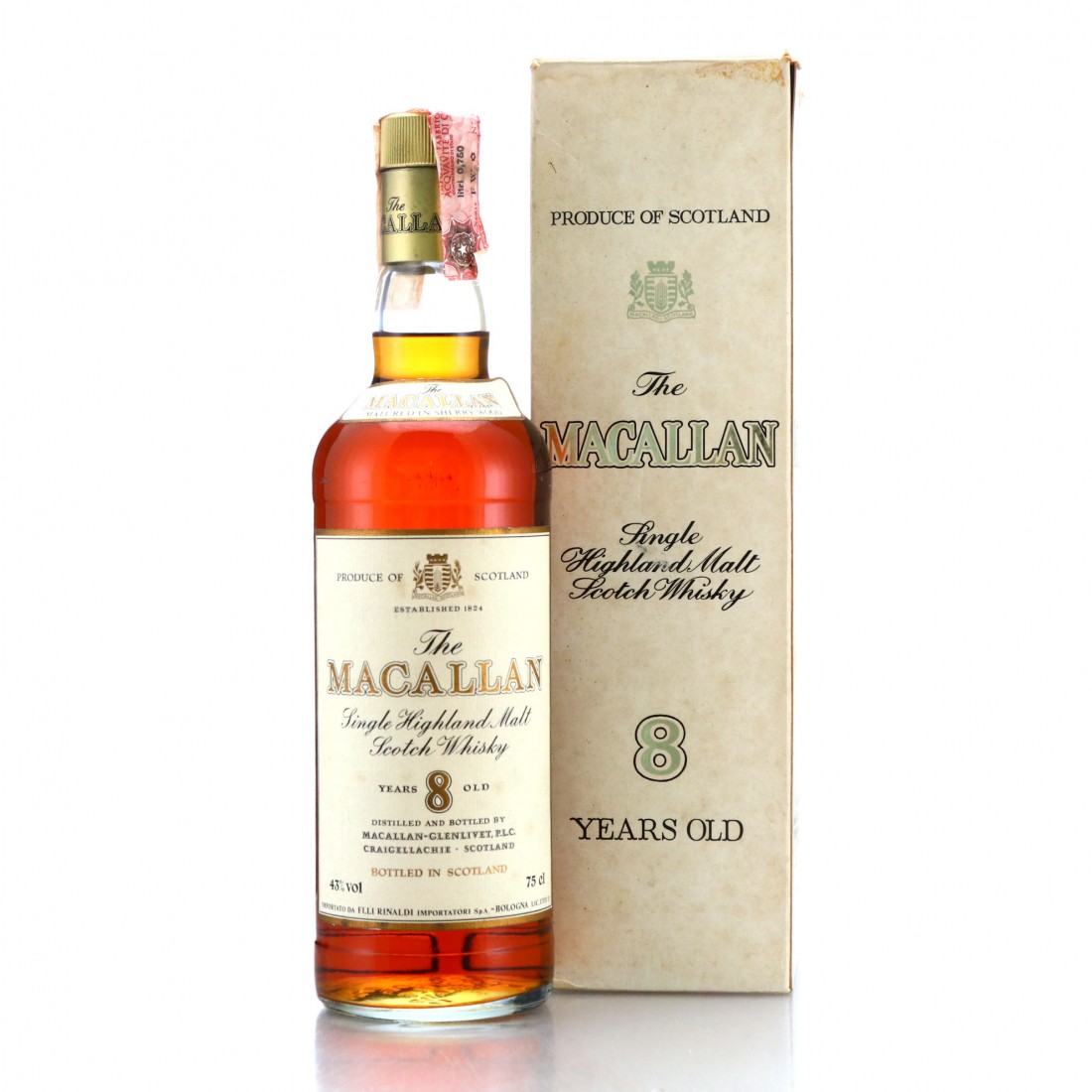 Macallan 8 Year Old early 1980s / Rinaldi Import | Whisky Auctioneer