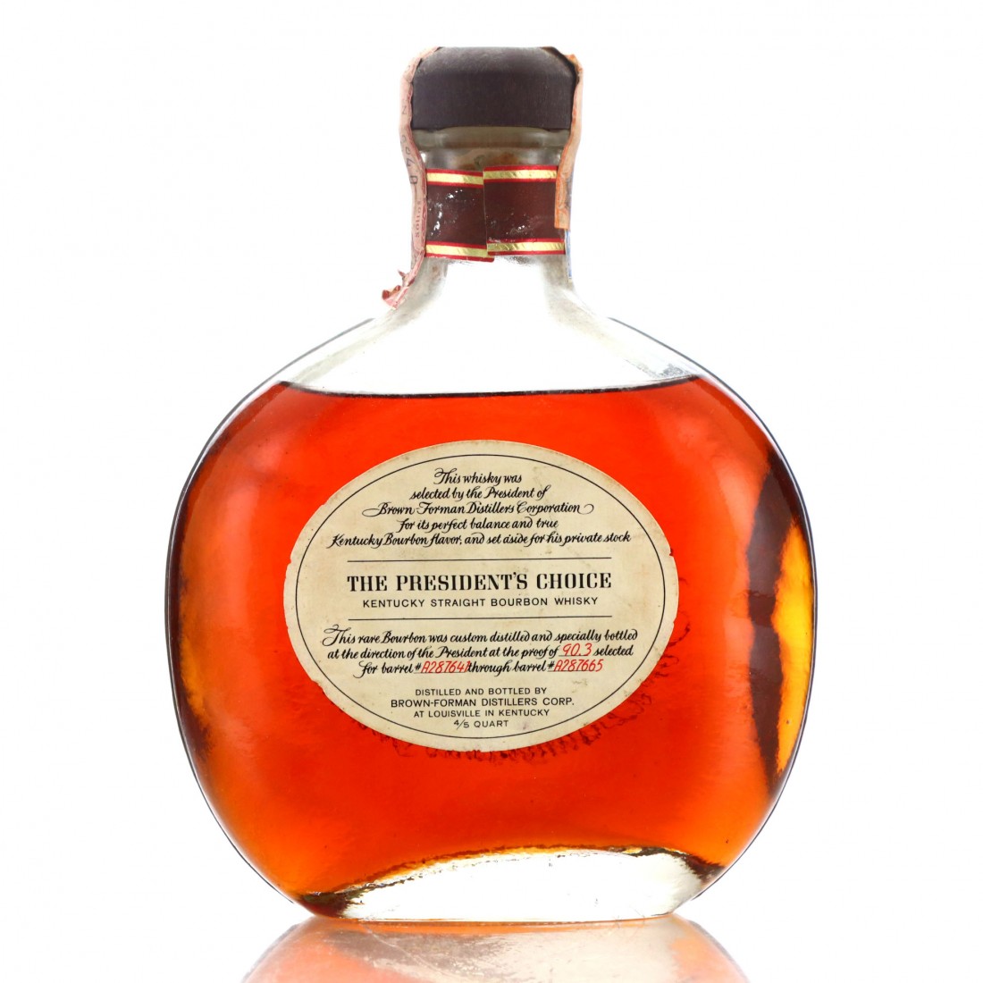 President's Choice Kentucky Straight Bourbon 1968 | Whisky Auctioneer