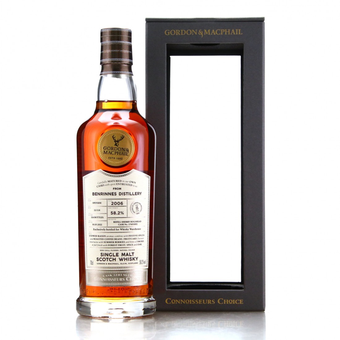 Benrinnes 2006 Gordon and MacPhail 15 Year Old Batch #22/118 | Whisky ...