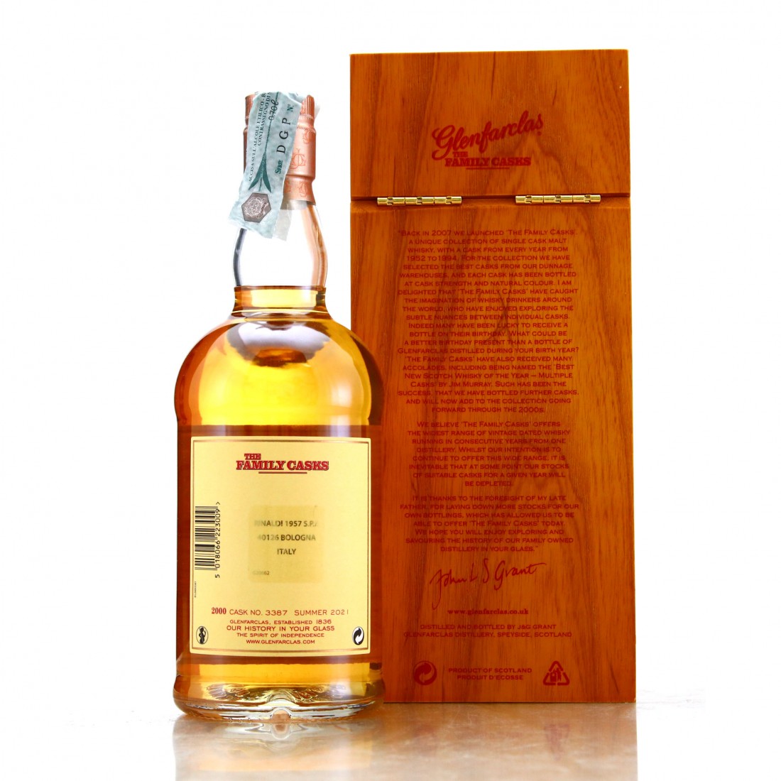 Glenfarclas 2000 Family Cask #3387 / Summer 2021 | Whisky Auctioneer