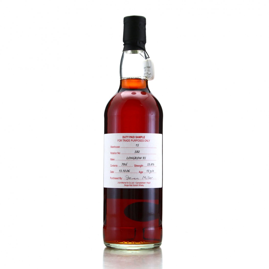 Longrow 2006 Duty Paid Sample 15 Year Old / Fresh Sherry Hogshead ...
