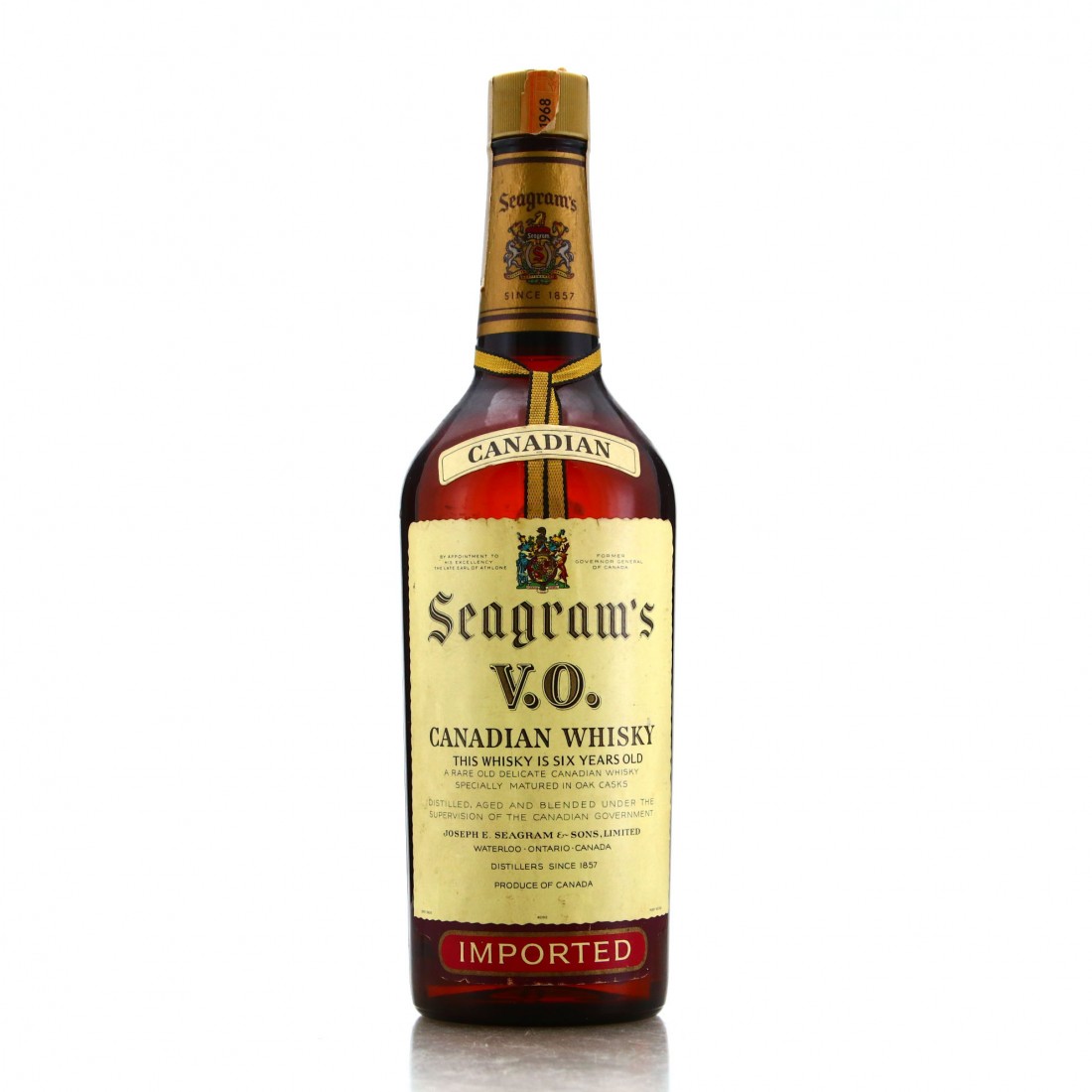 Seagram's VO 1968 Canadian Whisky | Whisky Auctioneer