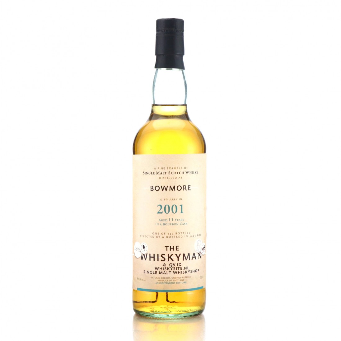 Bowmore 2001 The Whiskyman 11 Year Old / QV.ID | Whisky Auctioneer