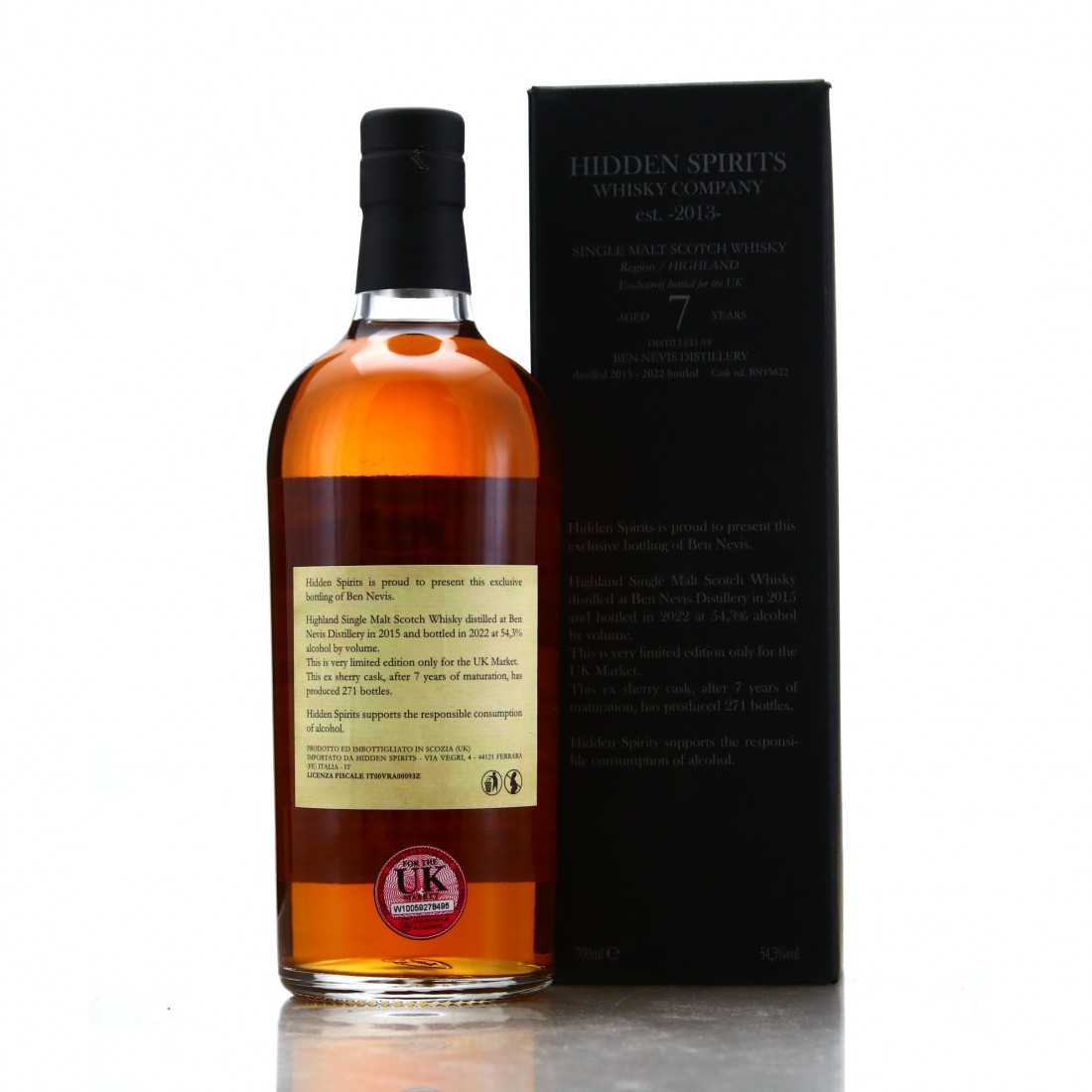 Ben Nevis 2015 Hidden Spirits 7 Year Old | Whisky Auctioneer