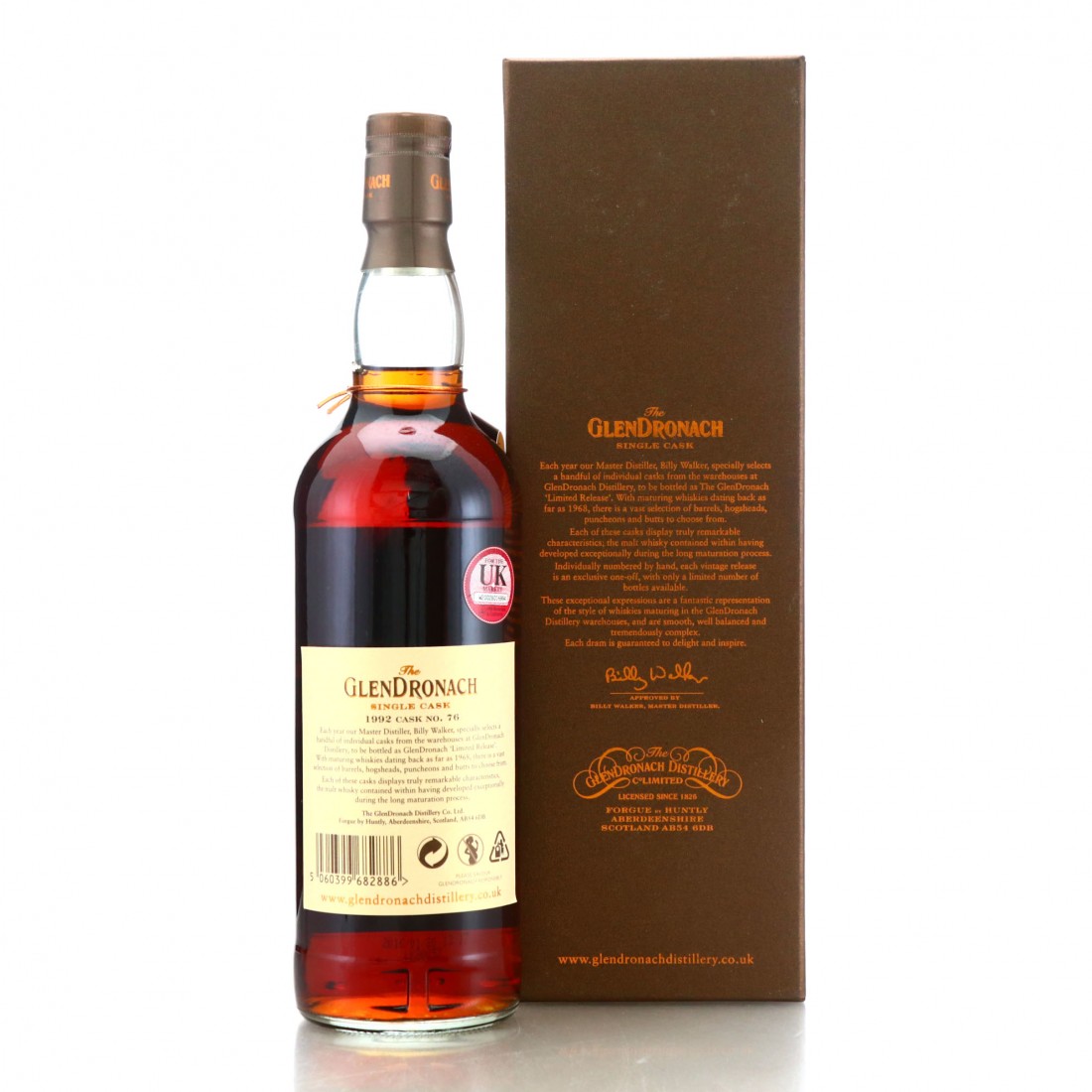Glendronach 1992 Single Oloroso Cask 23 Year Old #76 / Batch 13 ...