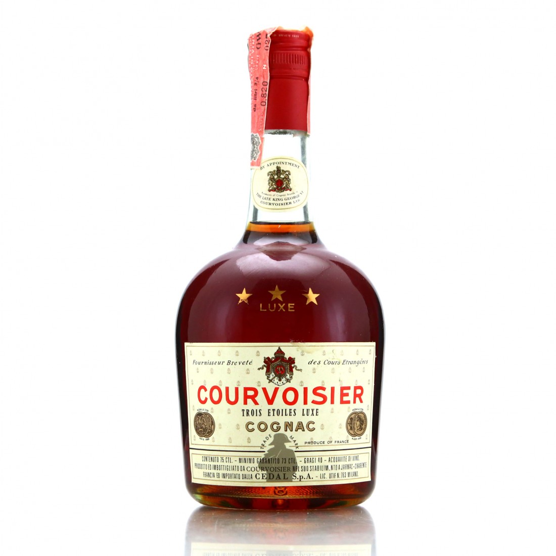 Courvoisier 3 Star Luxe Cognac 1970s | Whisky Auctioneer