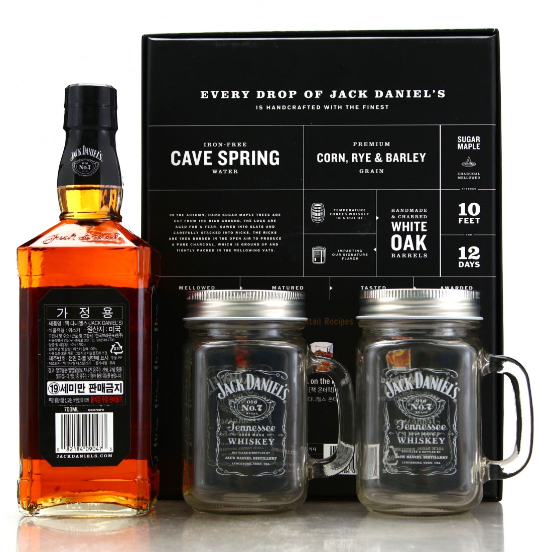 Jack Daniel's Old No.7 Brand 80 Proof Gift Pack 70cl / South Korea ...