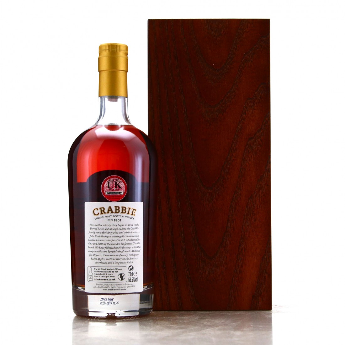 Crabbie 30 Year Old Cask Strength Speyside Single Malt | Whisky Auctioneer