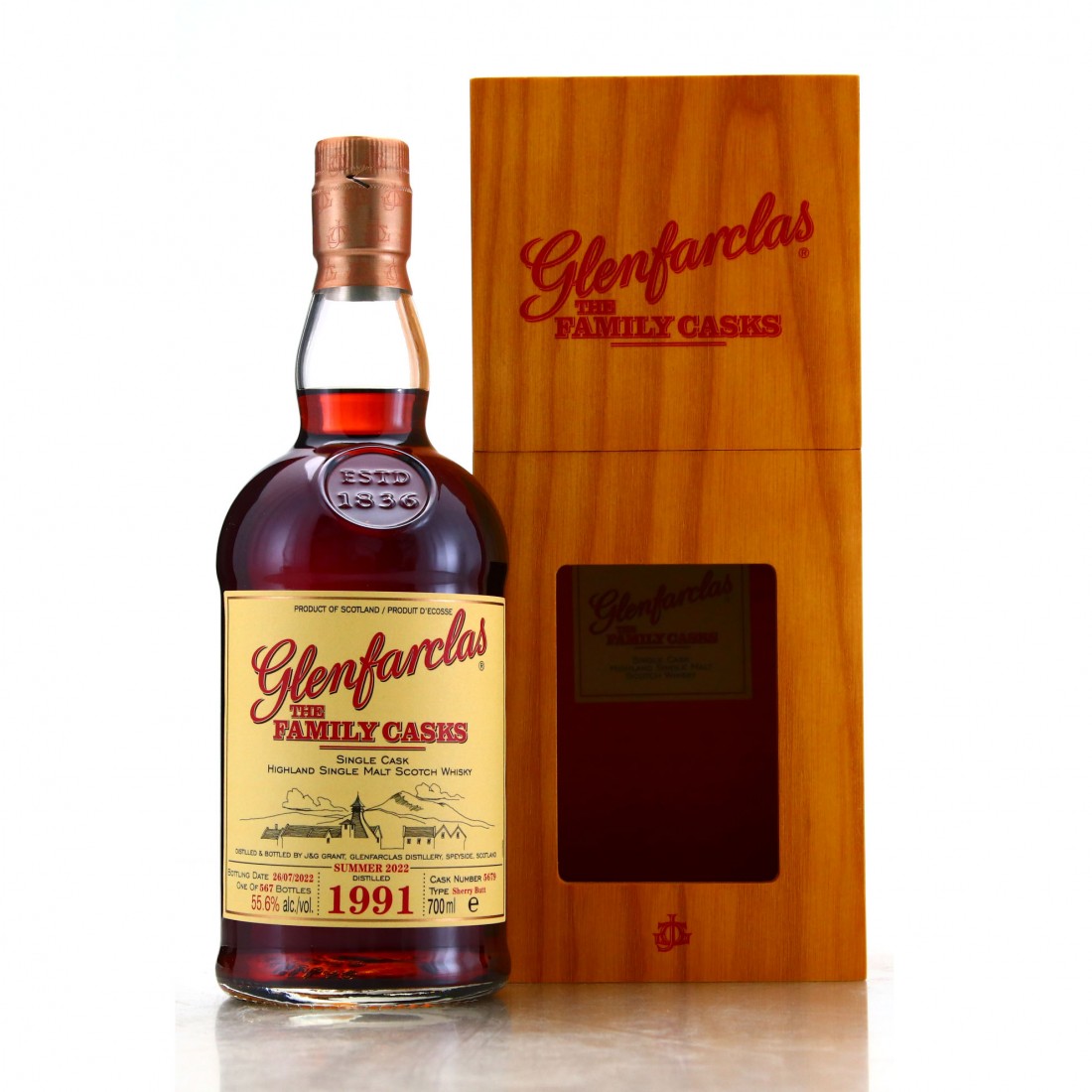 Glenfarclas 1991 Family Cask #5679 / Summer 2022 | Whisky Auctioneer