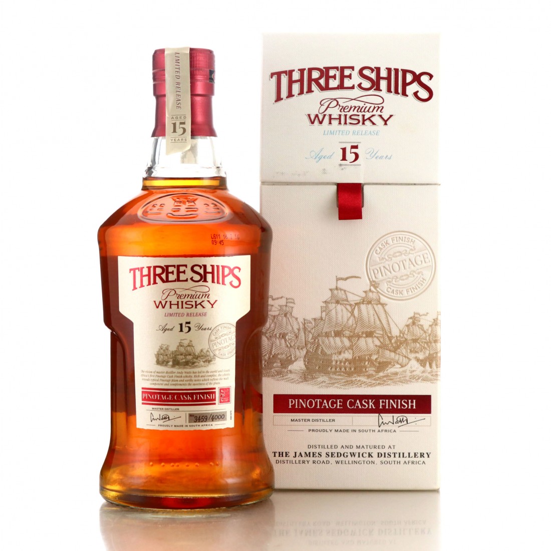 Three Ships 15 Year Old Pinotage Cask Finish 75cl | Whisky Auctioneer