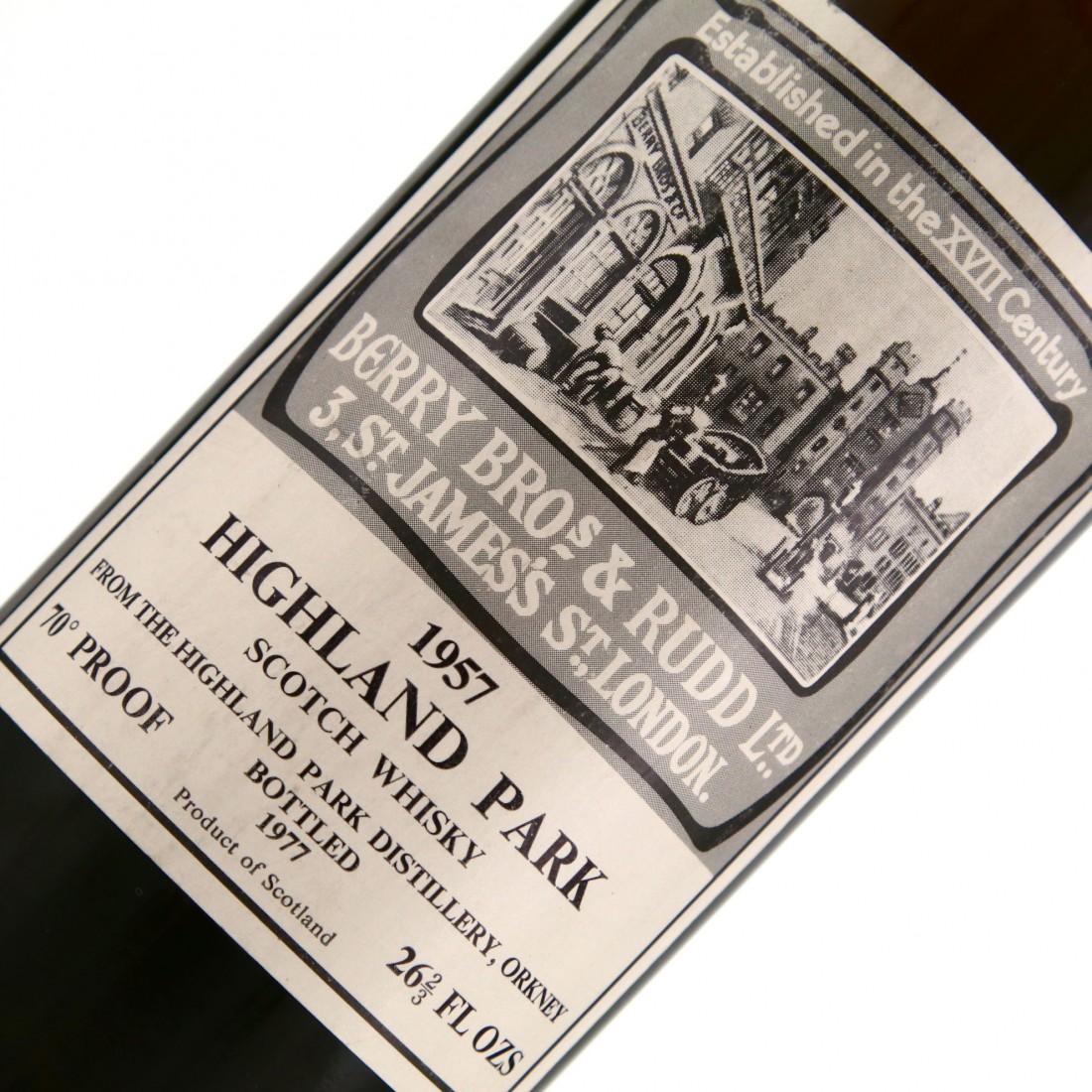 Highland Park 1957 Berry Brothers and Rudd | Whisky Auctioneer