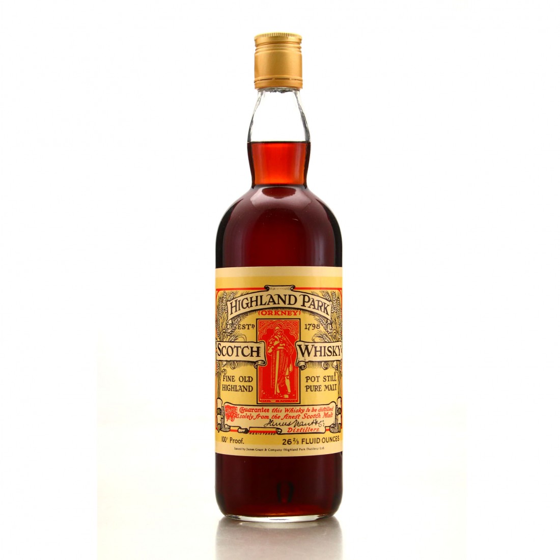 Highland Park Magnus Label 100 Proof 1970s | Whisky Auctioneer