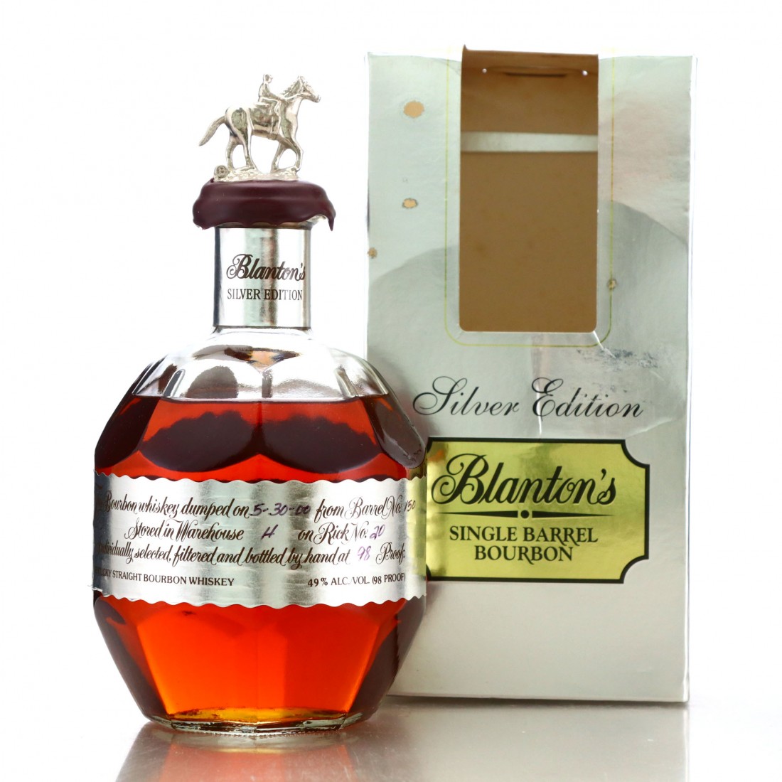 Blanton's Single Barrel Silver Edition dumped 2000 | Whisky Auctioneer