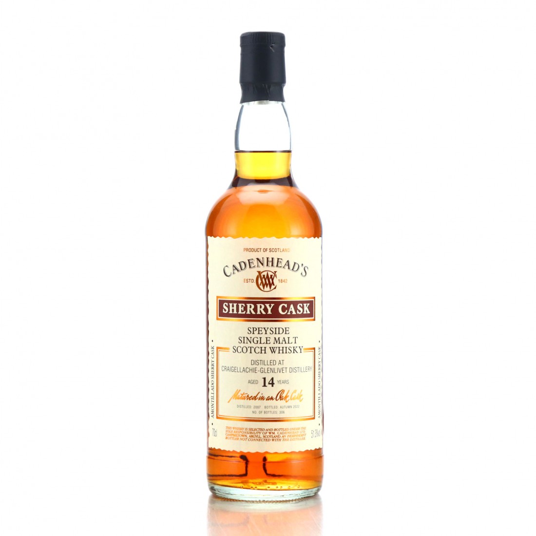 Craigellachie 2007 Cadenhead's 14 Year Old Sherry Cask | Whisky Auctioneer