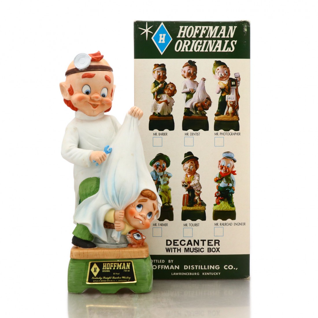 Hoffman Kentucky Straight Bourbon Mr Dentist Decanter 1979 | Whisky ...
