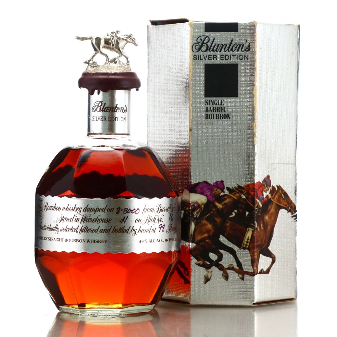 Blanton's Single Barrel Silver Edition dumped 2000 | Whisky Auctioneer