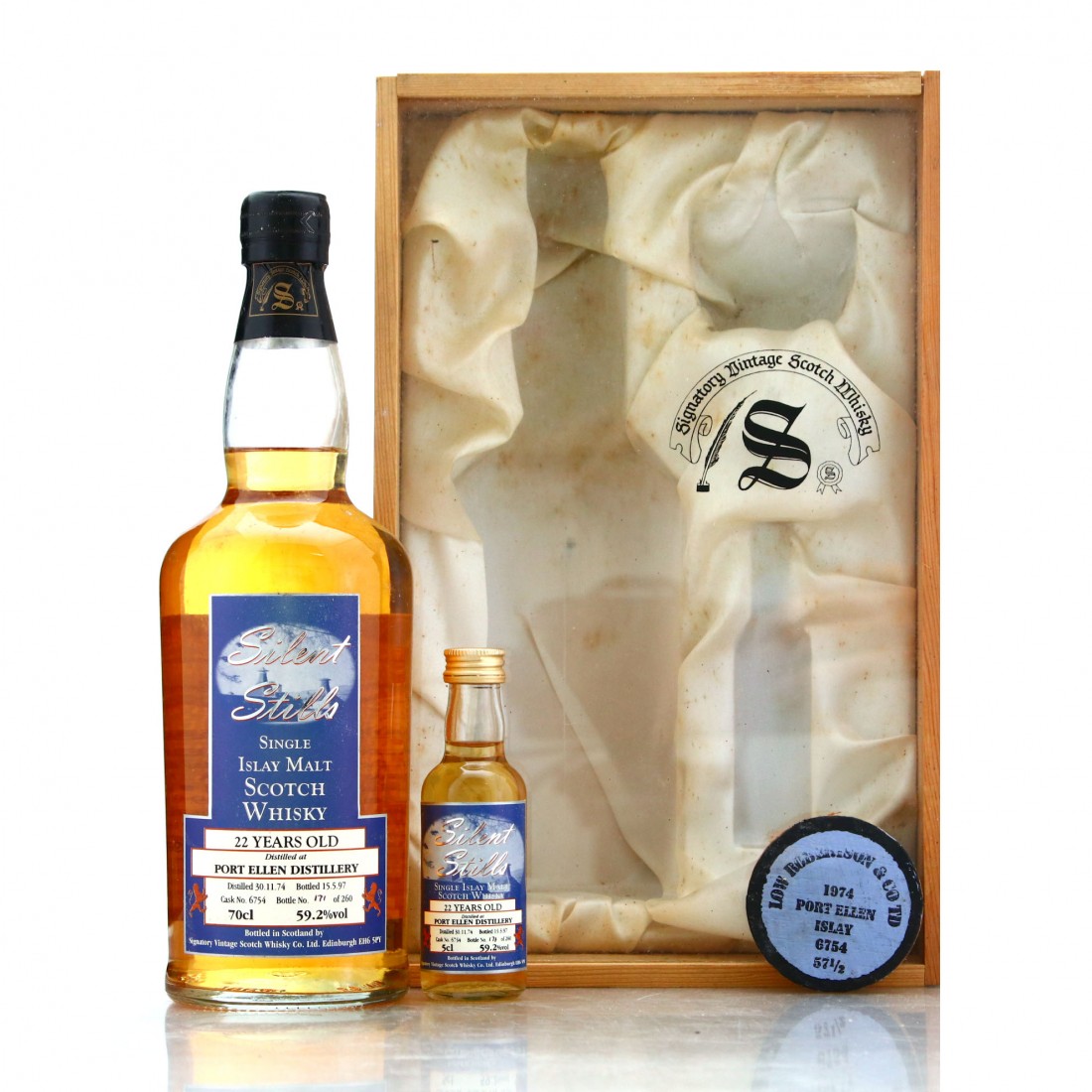 Port Ellen 1974 Signatory Vintage 22 Year Old Silent Stills Gift Pack ...