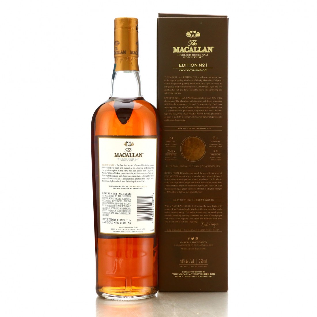 Macallan Edition No.1 75cl / US Import | Whisky Auctioneer