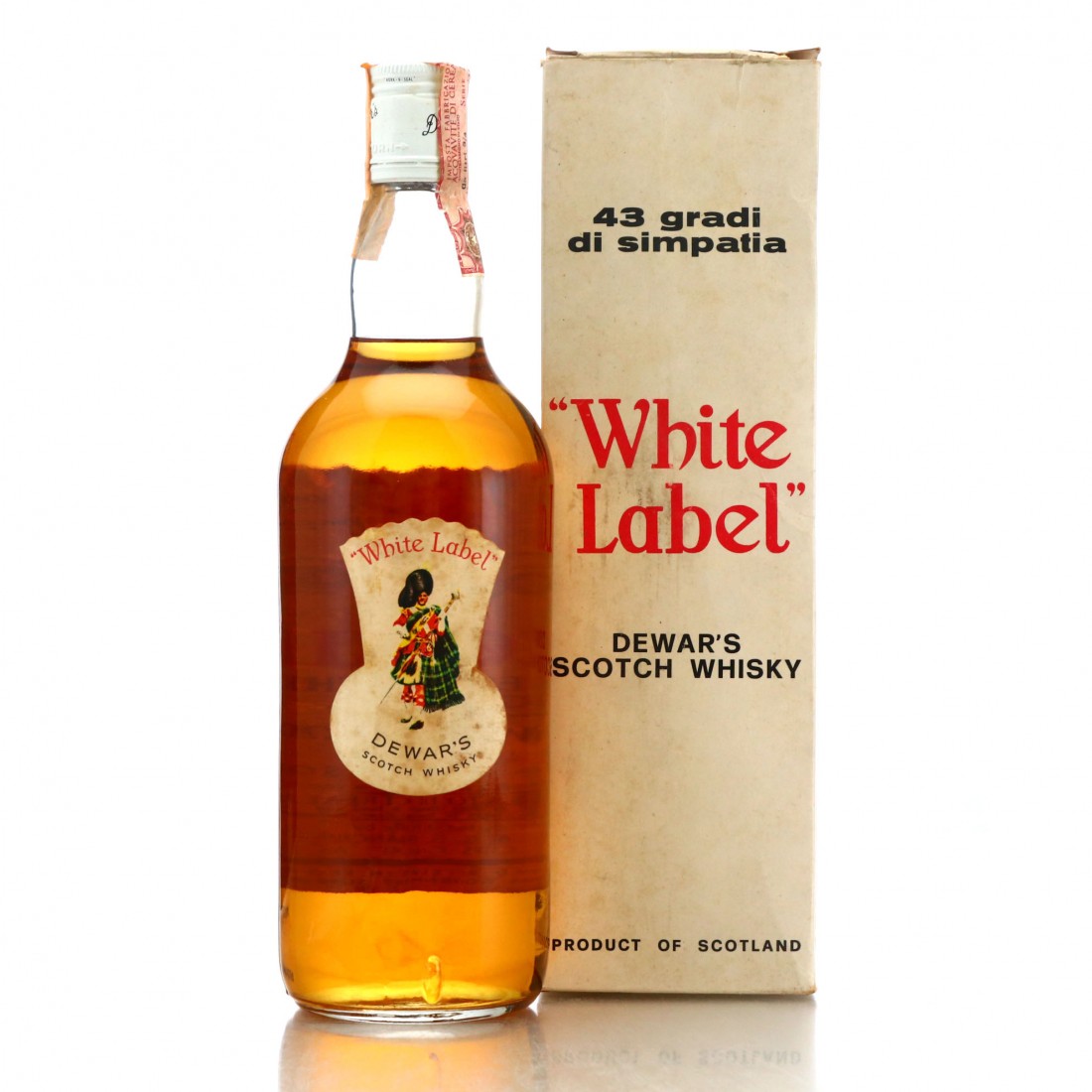 Dewar's White Label Scotch Whisky 1960s / Bianchi Import | Whisky ...