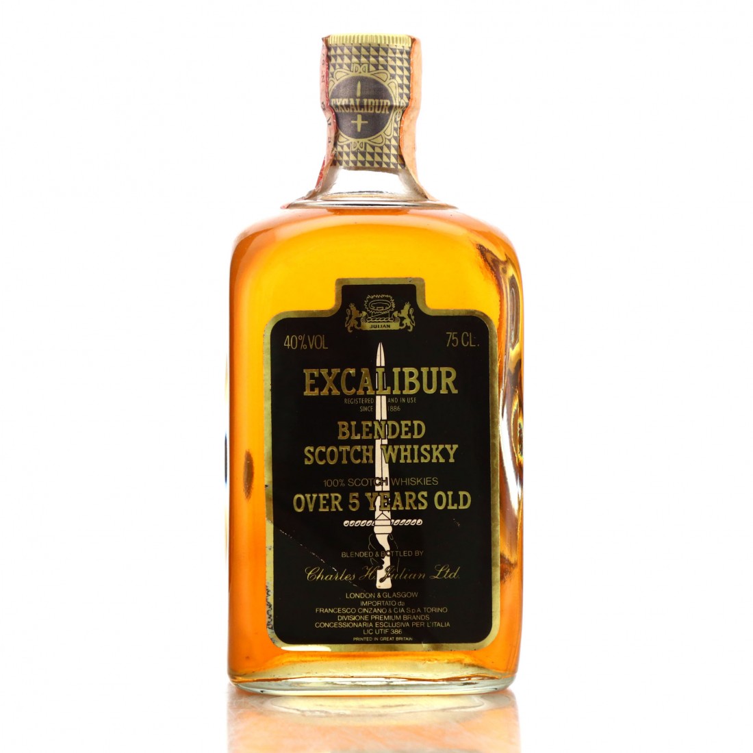 Excalibur 5 Year Old Scotch Whisky 1980s / Cinzano Import | Whisky ...